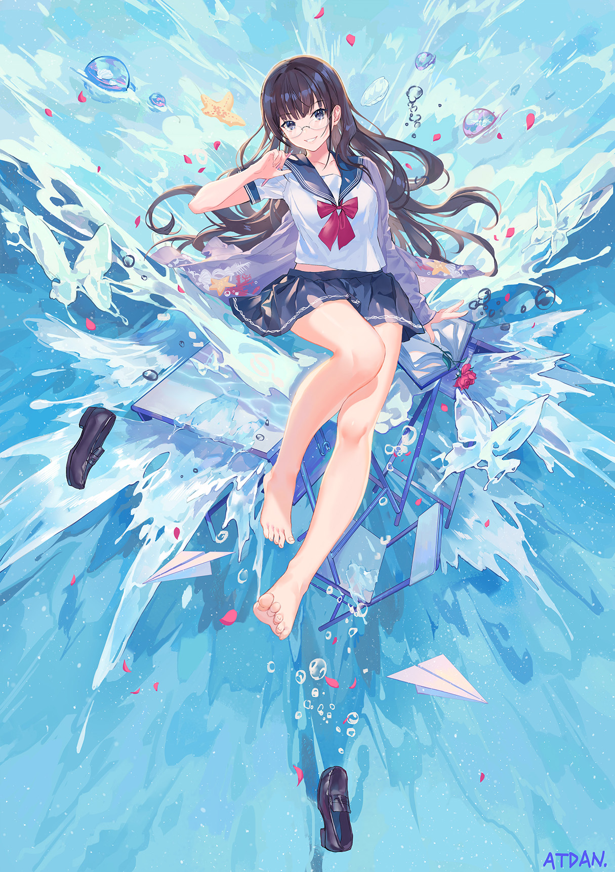 Atdan Feet Megane Seifuku 510464 Yandere